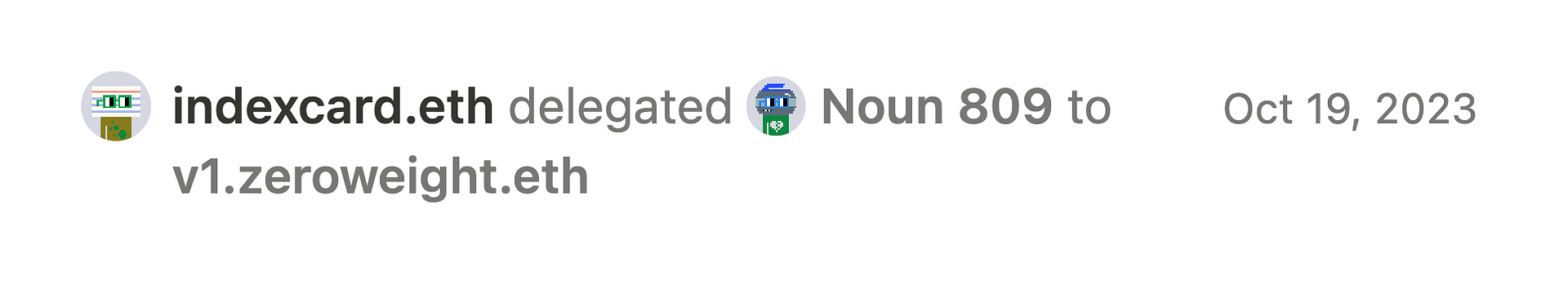 sunset zeroweight.eth (Prop 657) - Nouns Camp